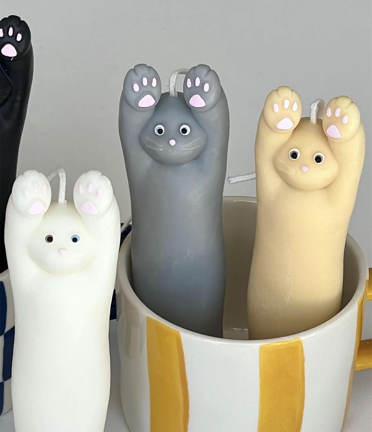 Cute Standing Cat Silicone Mold Candle Mold for Candle Making DIY Soap ...