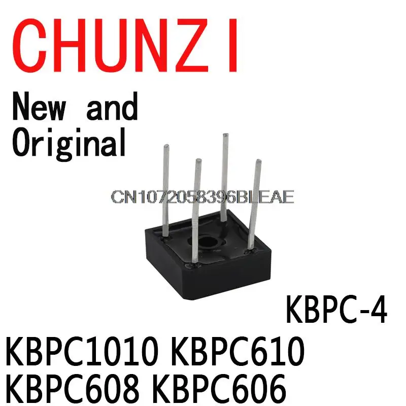 5PCS New and Original 10A 1000V Diode Bridge Rectifier KBPC1010 KBPC610 ...