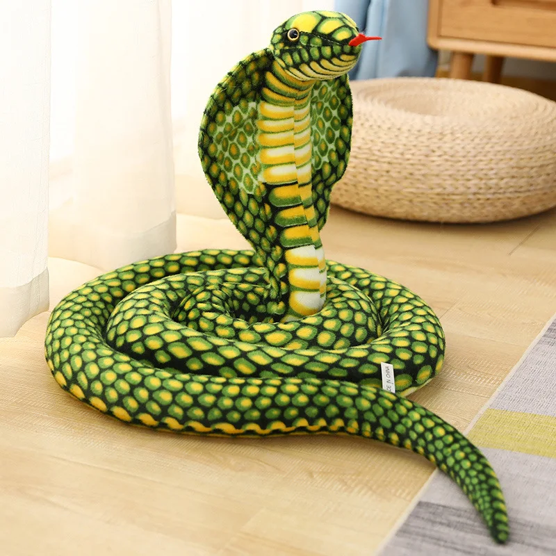 Simulation-Giant-Plush-Toys-Stuffed-Animal-Cobra-Plush-Toy-Snake-Cute ...