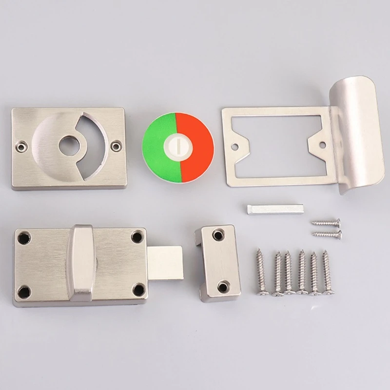 Stainless Steel Privacy Occupied Public Toilet Latch For Bathroom ...