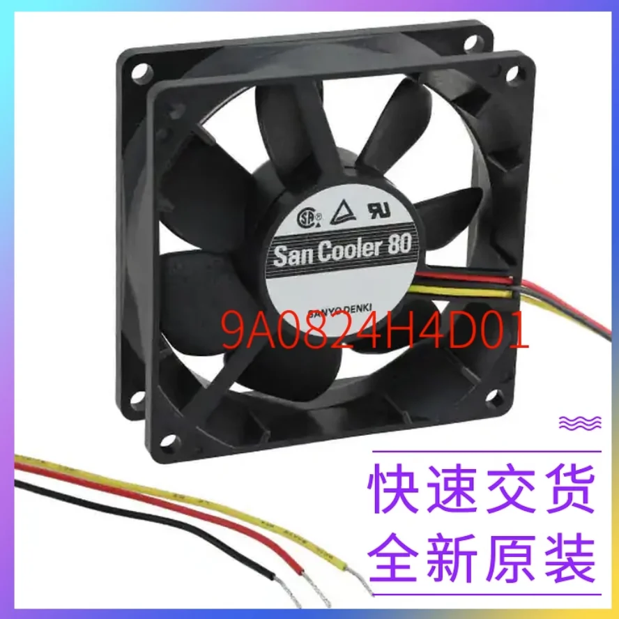 9A0824H4D01 8cm 8025 24V 0.07A 2-wire 3-wire inverter cooling fan ...