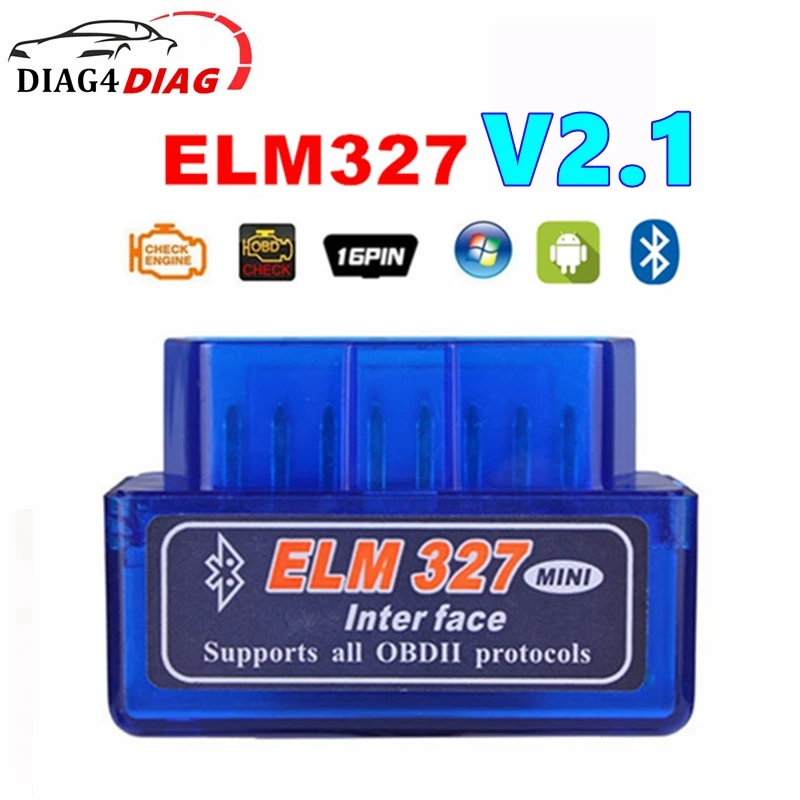 Super ELM327 Bluetooth V2.1 OBD2 Scanner BT ELM 327 OBD II IOS OBD Protocol Code Reader ...