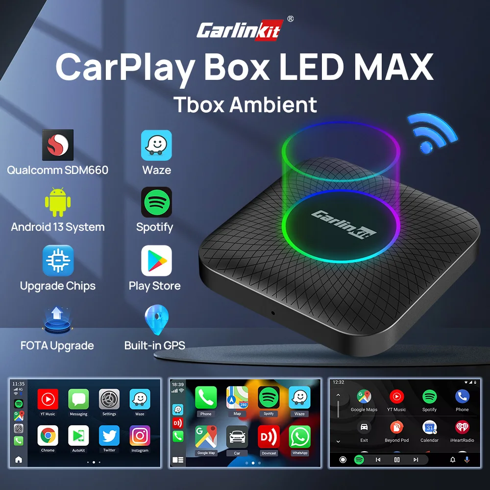 Carlinkit-Carplay-Ai-Box-Android-13-Sdm660-Adaptador-Sem-Fio-Autom-tico ...