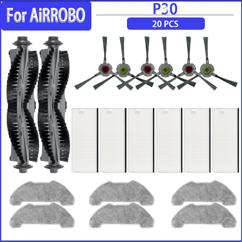 For AiRROBO P30 Vacuum Cleaner Replacement Spare Parts Roller Side ...