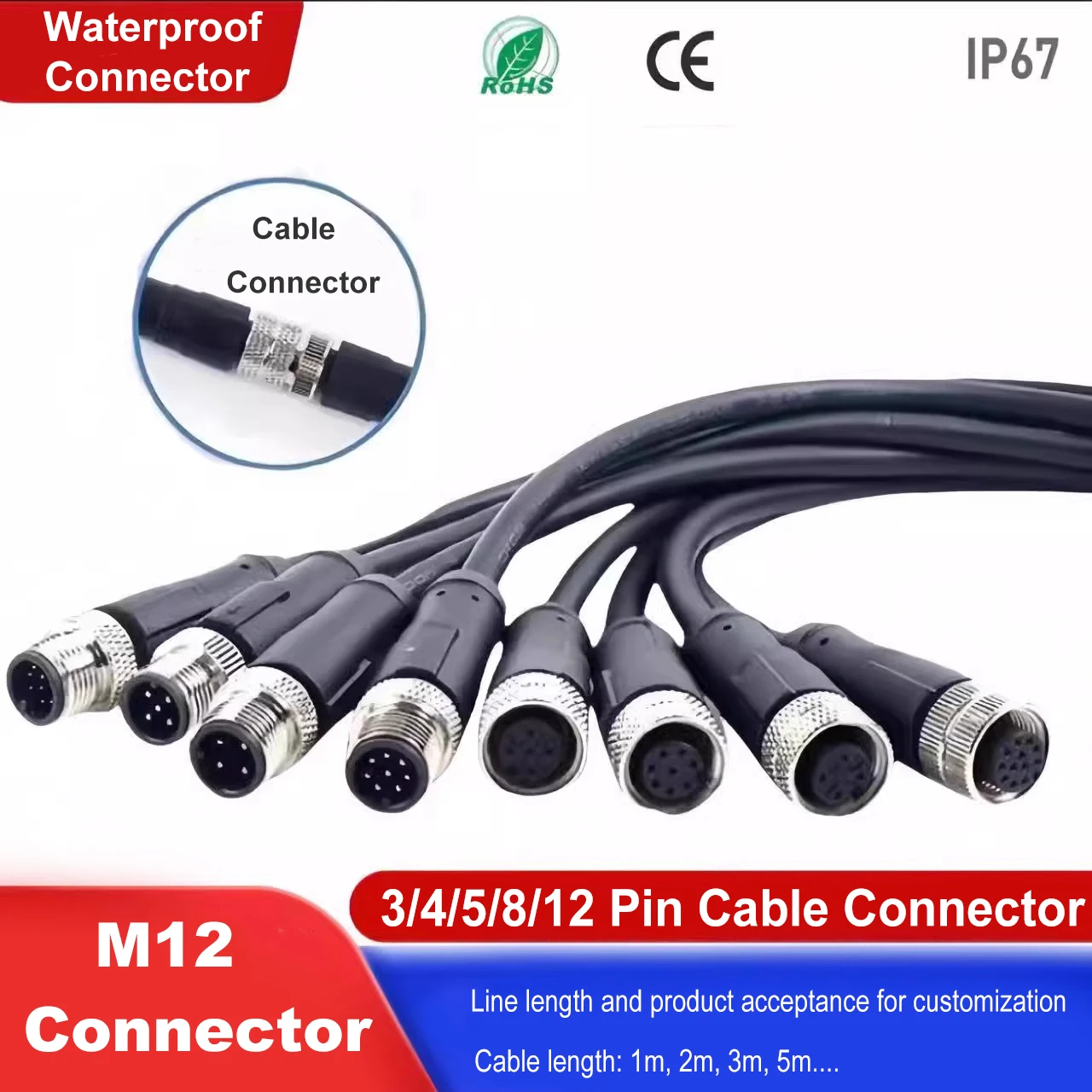 Male-Female-Angle-Straight-Waterproof-Aviation-Plug-1m-2m-Extension ...