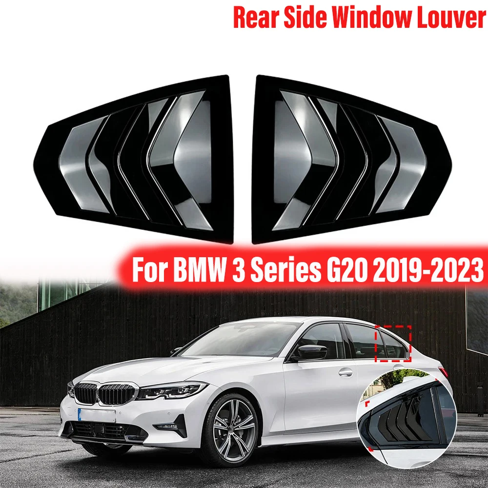 For BMW 3 Series G20 320i 325i 330i 2019-2023 Rear Side Louver Cover ...