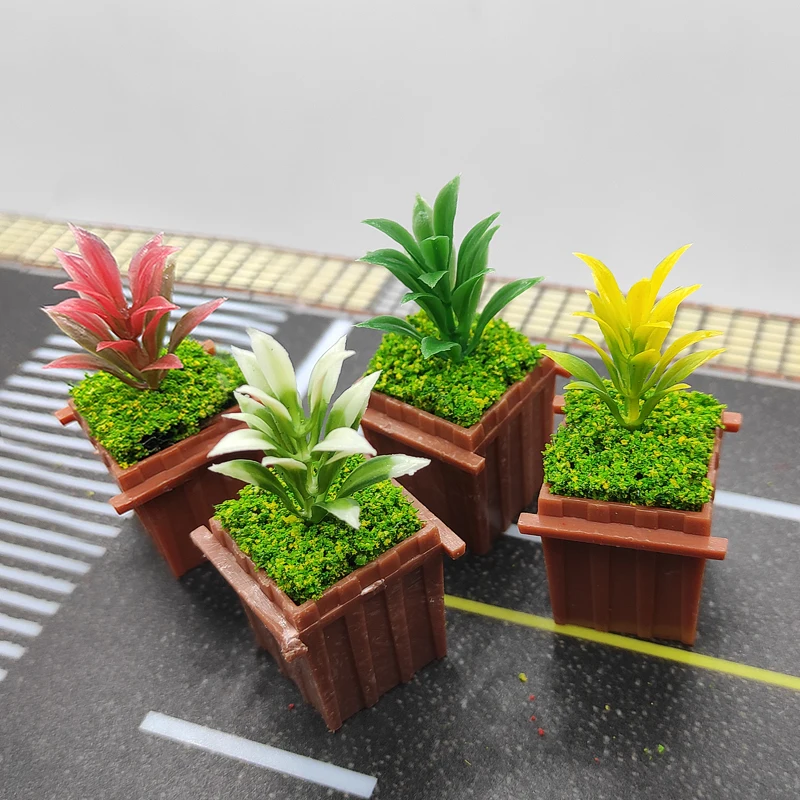 5pcs Simulation Flower Bed Model Photograph Handmade Diy Sand Table ...