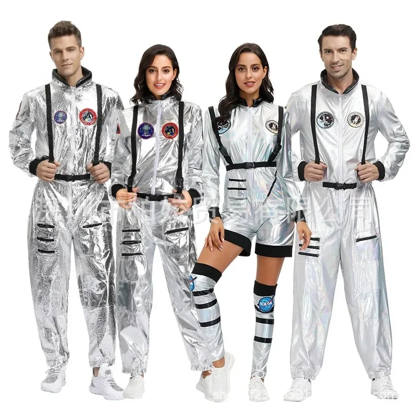 Halloween-Astronaut-Silver-Spaceman-Cosplay-Costume-Space-Suit-Men ...