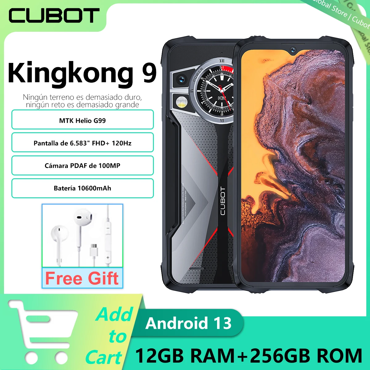 Cubot-tel-fono-m-vil-inteligente-Kingkong-9-Smartphone-resistente-con ...