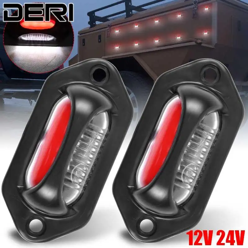 2pcs-Truck-Trailer-LED-Side-Marker-Lights-Lorry-Tractor-RV-Pickup ...