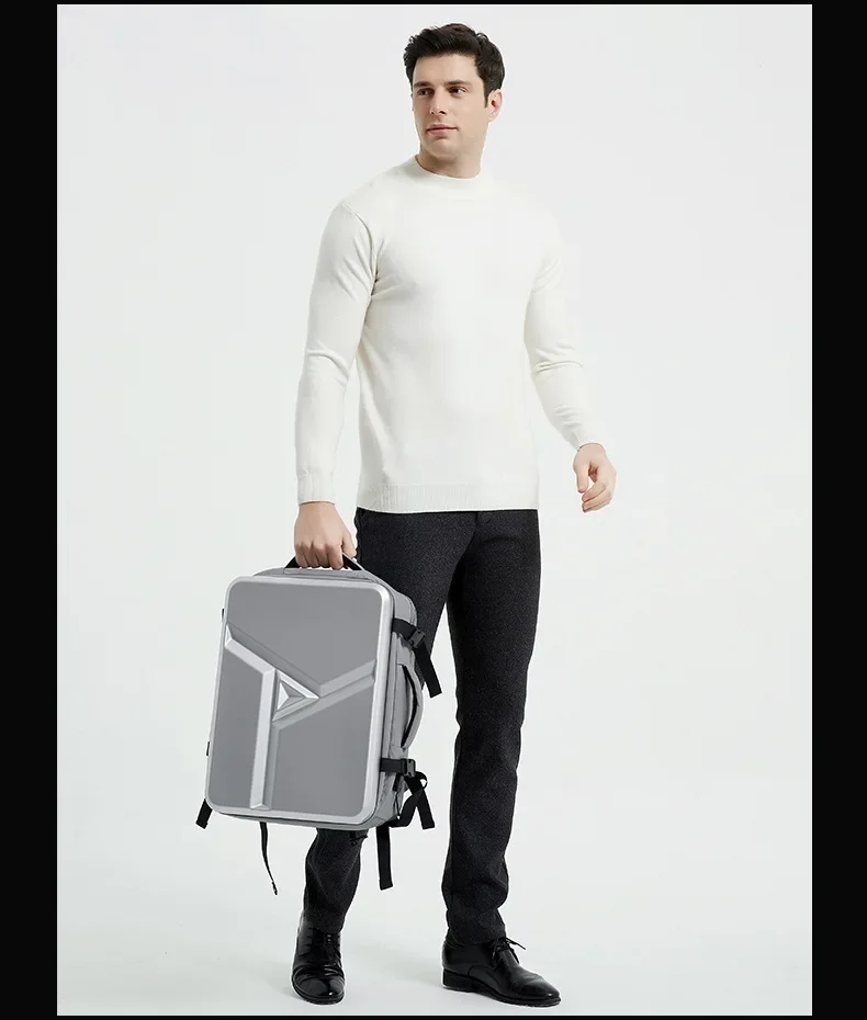 17.3”Hard Shell Backpack Men’s Business Laptop Backpack Thickened 50L ...