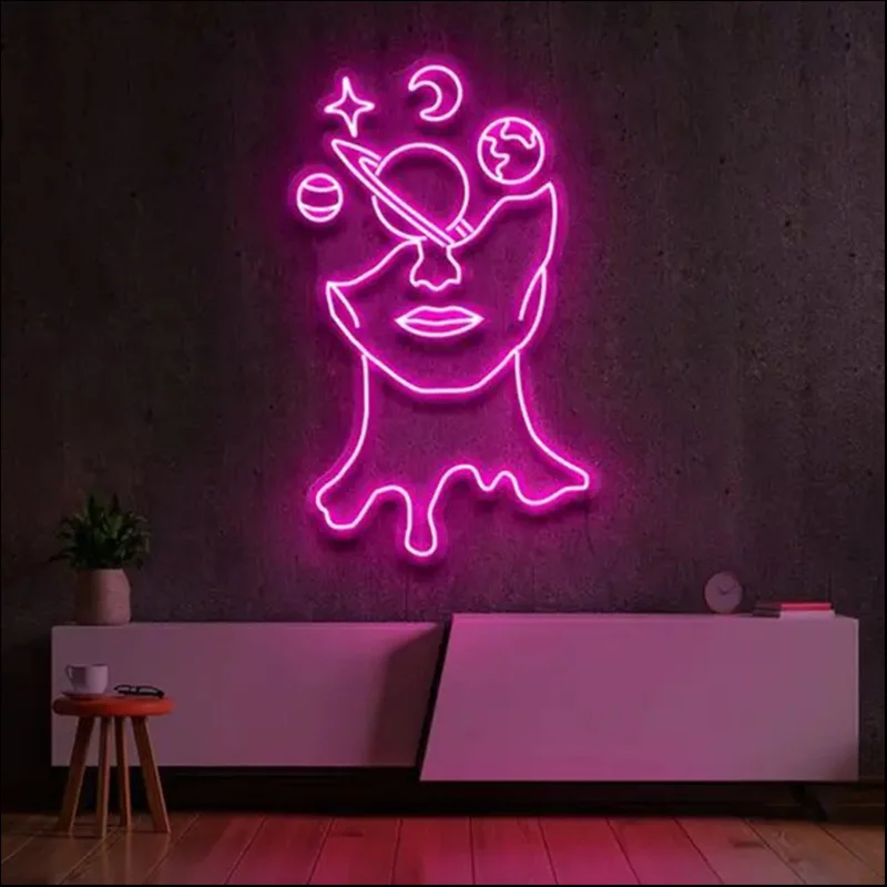 Custom-Art-Neon-Sign-Classical-Flower-Pattern-Neon-Light-110-240V-LED ...