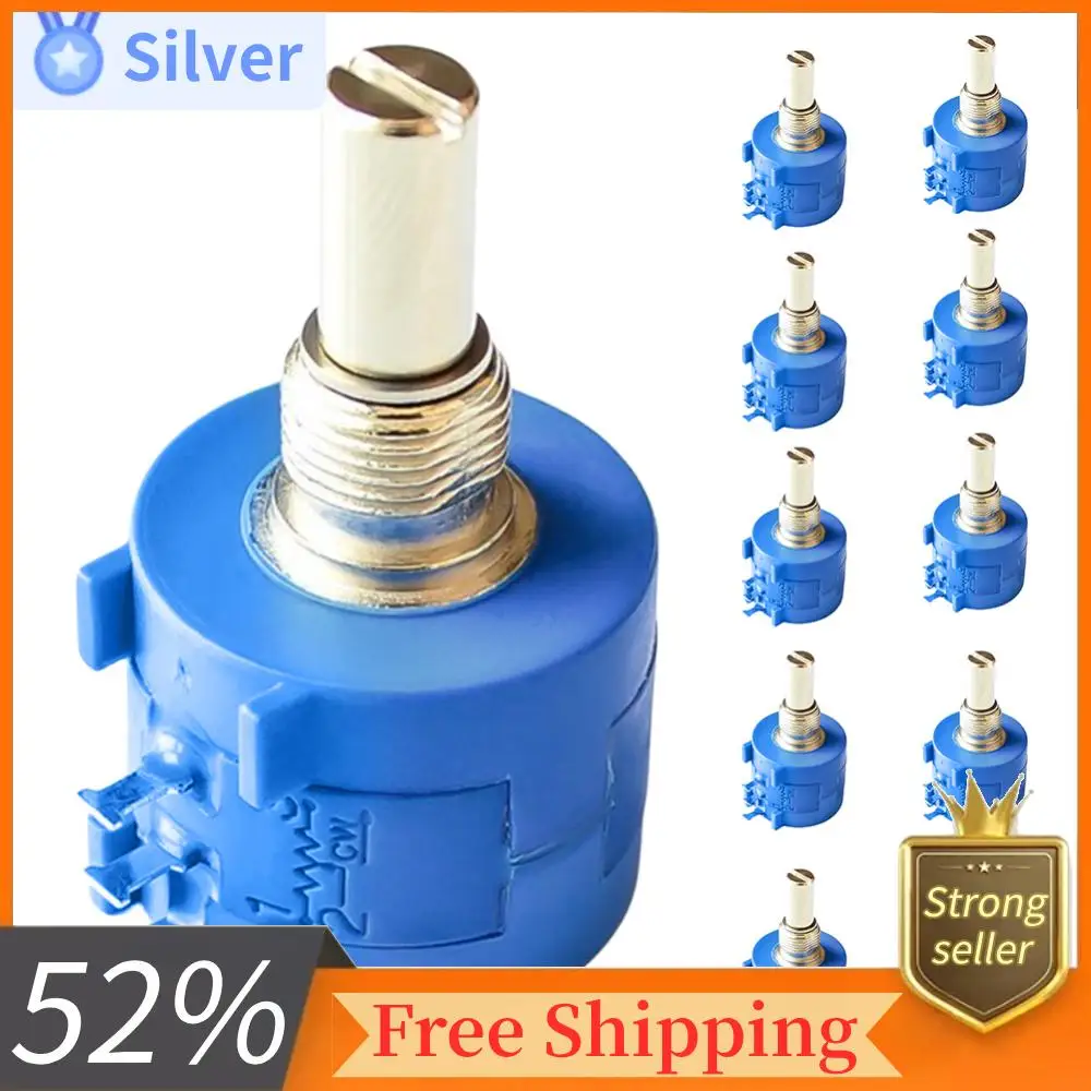 3590S-2-103L-Multiturn-Potentiometer-100-200-500Ohm-Adjustable-Resistor ...