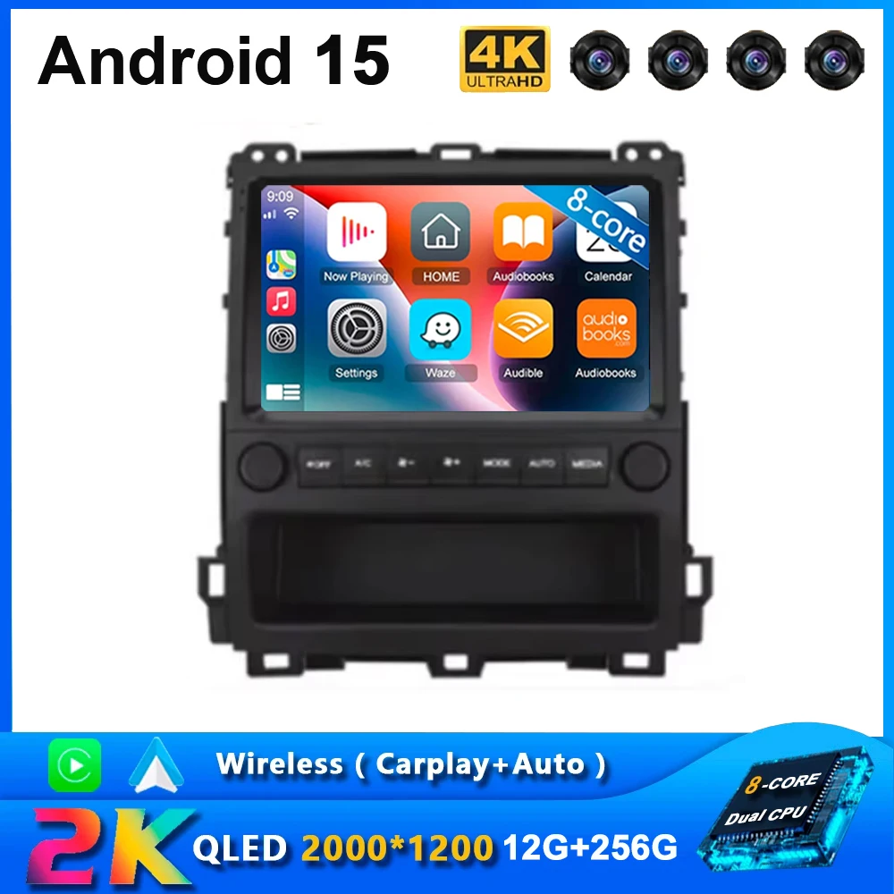 Android 15 para toyota land cruiser prado 120 para lexus gx470 gx 470 ...