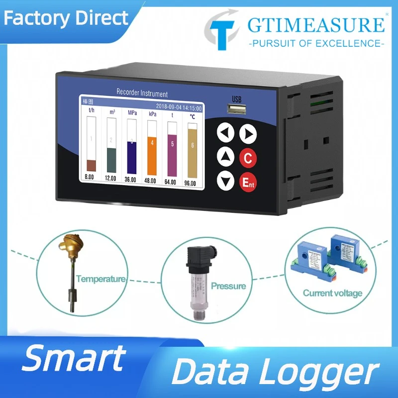Smart Temperature Data Logger Pressure Humidity Current Voltage Trend ...