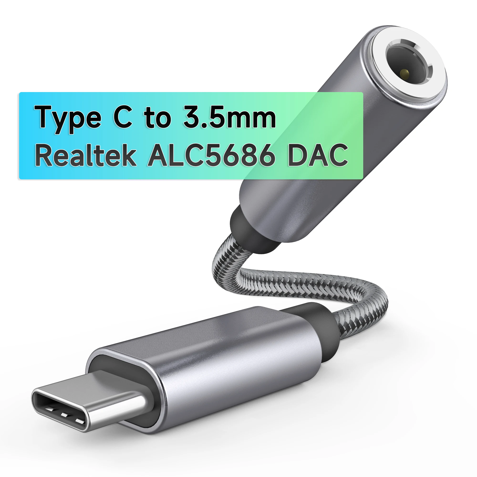Realtek ALC5686 Усилитель для наушников USB-C на ЦАП 3,5 мм с цифровым ...