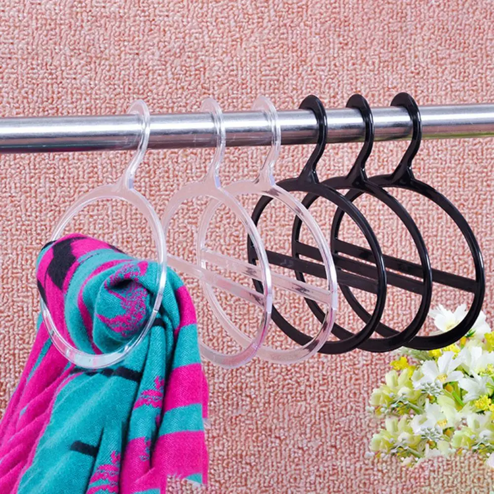 10Pcs-Oval-Scarf-Shawl-Tie-Holder-Circle-Shape-Coat-Hanger-Neckerchief ...