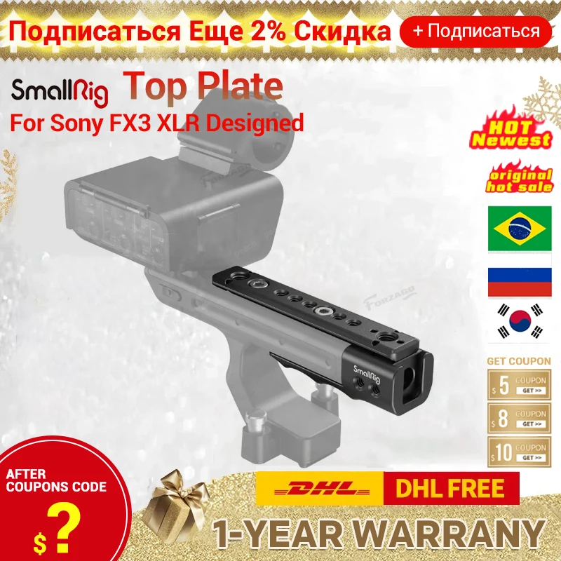 SmallRig-Top-Plate-for-Sony-FX3-XLR-Designed-with-1-4-39-39-20-Threaded ...