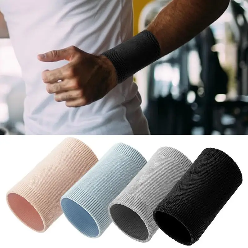 Wist Sweatband Tennis Sport Wristband Volleyball Gym Elastic Wrist ...