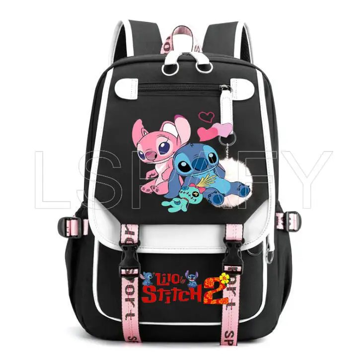 New-Disney-Stitch-Boy-Girl-Kids-Book-Bags-Large-Capacity-Teenagers-USB ...
