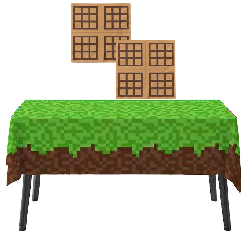 Servilleta-con-estampado-de-dise-o-de-doble-cara-con-tema-TNT-mantel ...