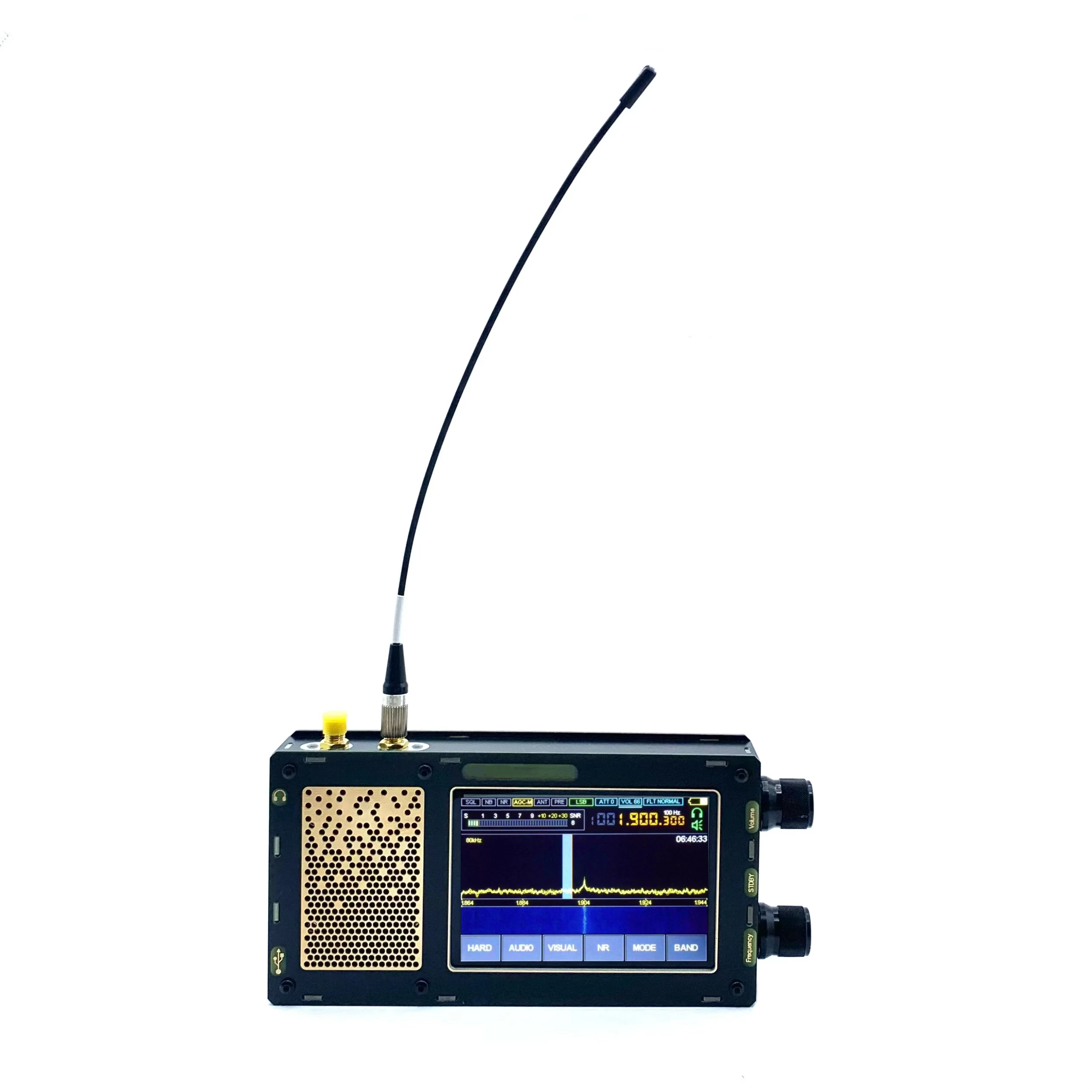 HFDY 1.10D 3.5inch 50KHz-2GHz Malahitteam SDR DSP SDR Radio Receiver w ...