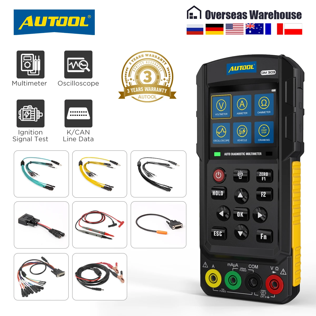 AUTOOL-DM303-Auto-Diagnostic-Multimeter-Car-Circuit-Tester-with-K-CAN ...