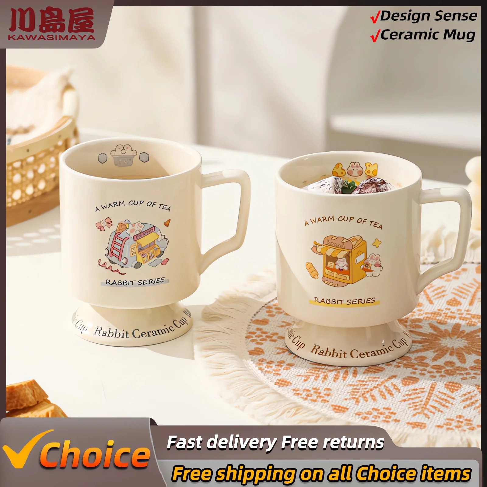 KAWASIMAYA-Cute-Mug-Girls-Office-Design-Sense-Cup-Ceramic-Water-Cup ...