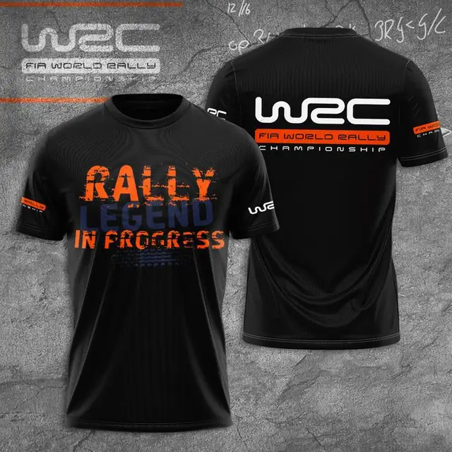 Wrc-men's and women's crew neck t-shirts, streetwear, oversized ...