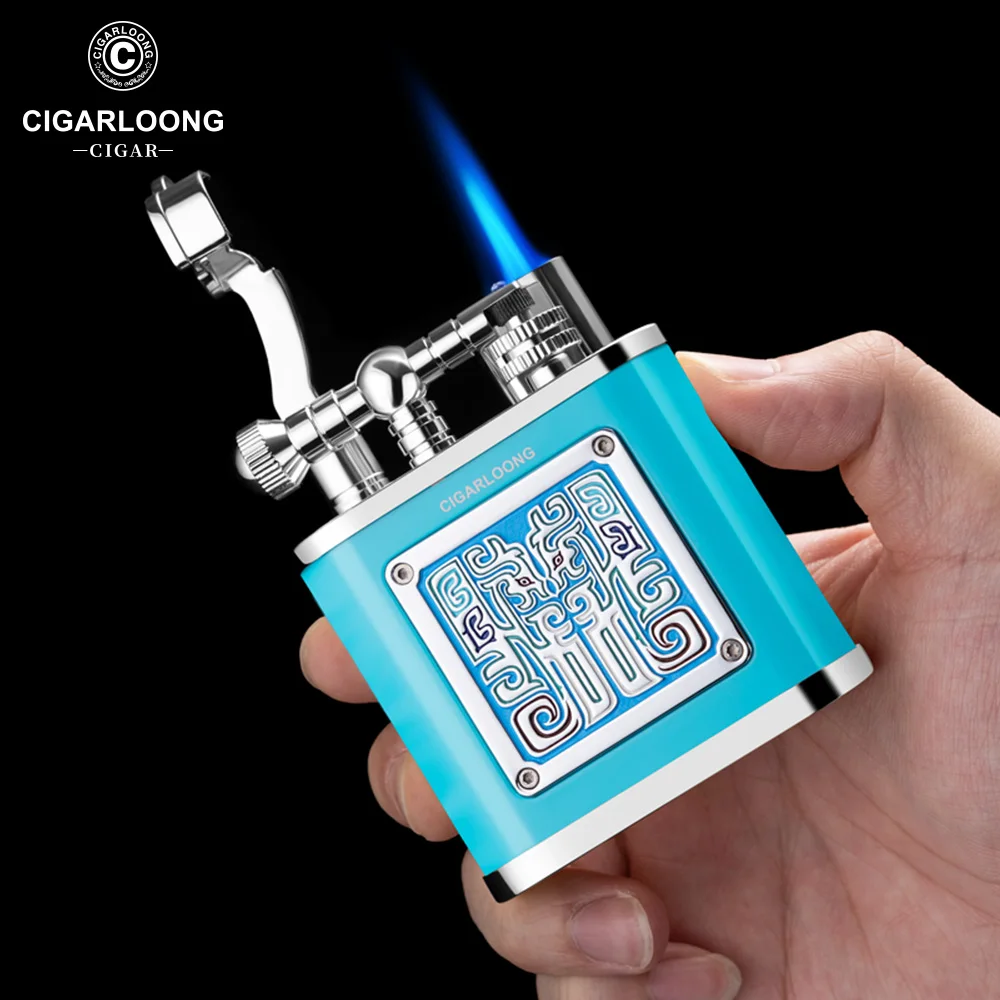 CIGARLOONG-Cigar-Lighter-Set-Metal-Windproof-Flame-Adjustable ...