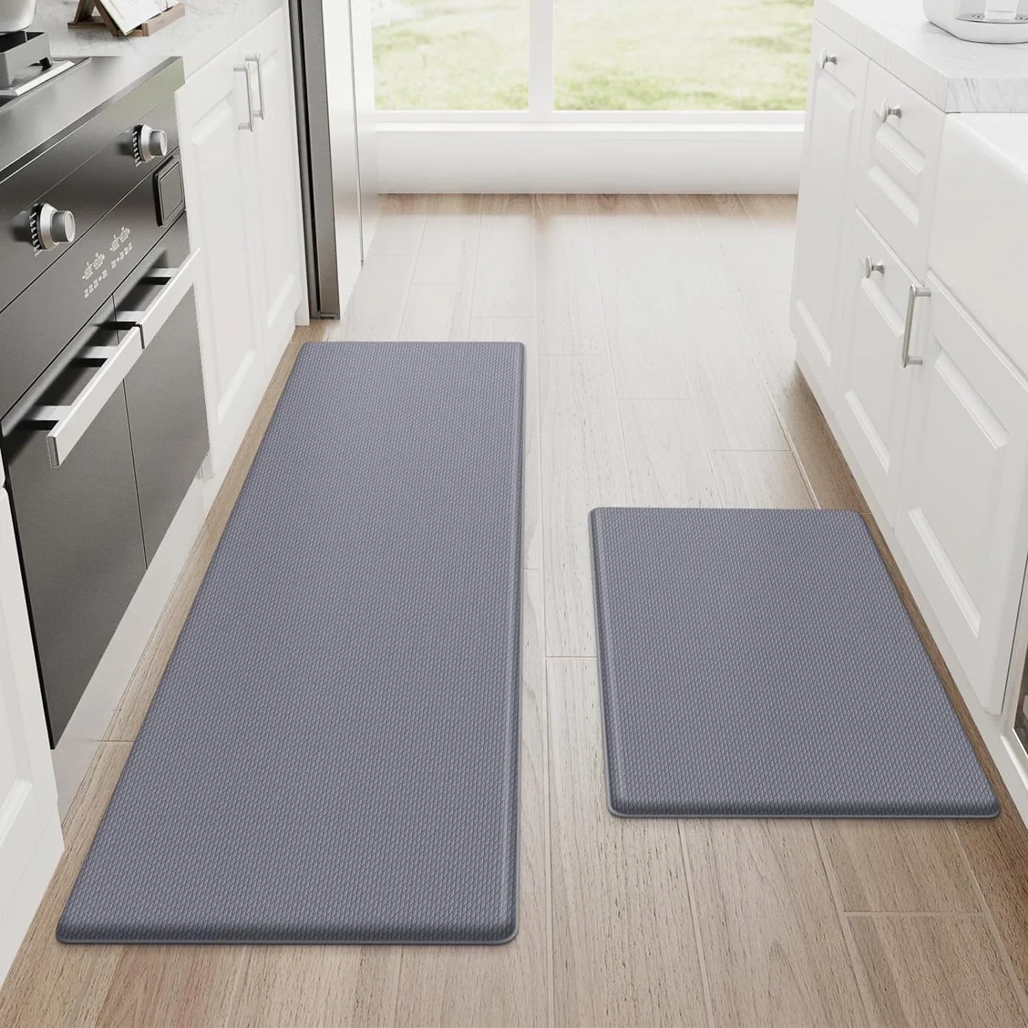 Anti-Fatigue-Cushioned-Kitchen-Mat-Non-Skid-Grey-Standing-Mats-for ...