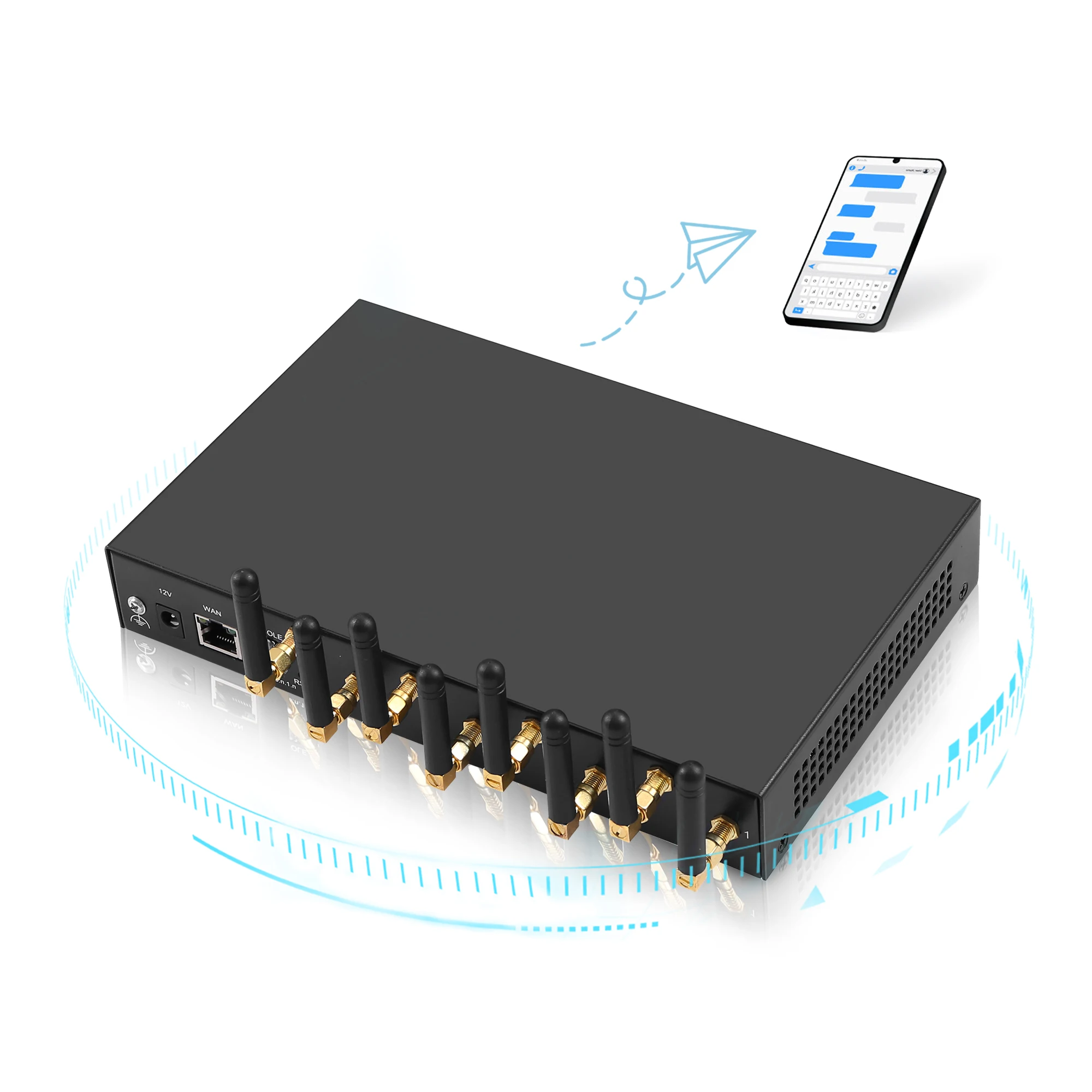 2023-New-product-Sk-8-8-ports-voip-gsm-gateway-support-http-api-and ...