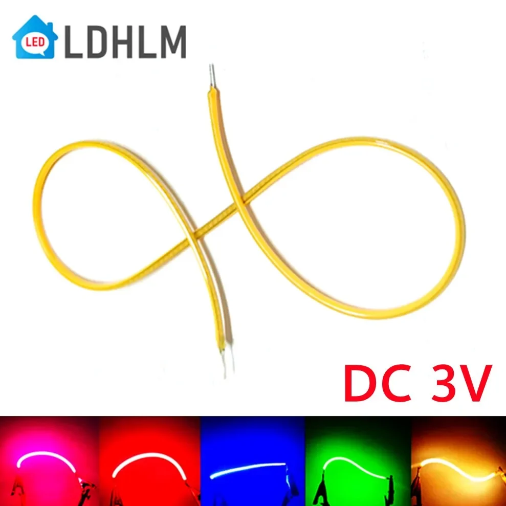 DC3V LED Flexible Filament Edison Bulb Lamp Parts COB LED Diode DIY ...