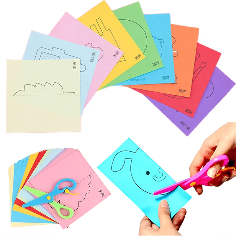 48/96pcs Paper-Cut Set Scrapbook Decorative Paper Activity Cutting Book ...