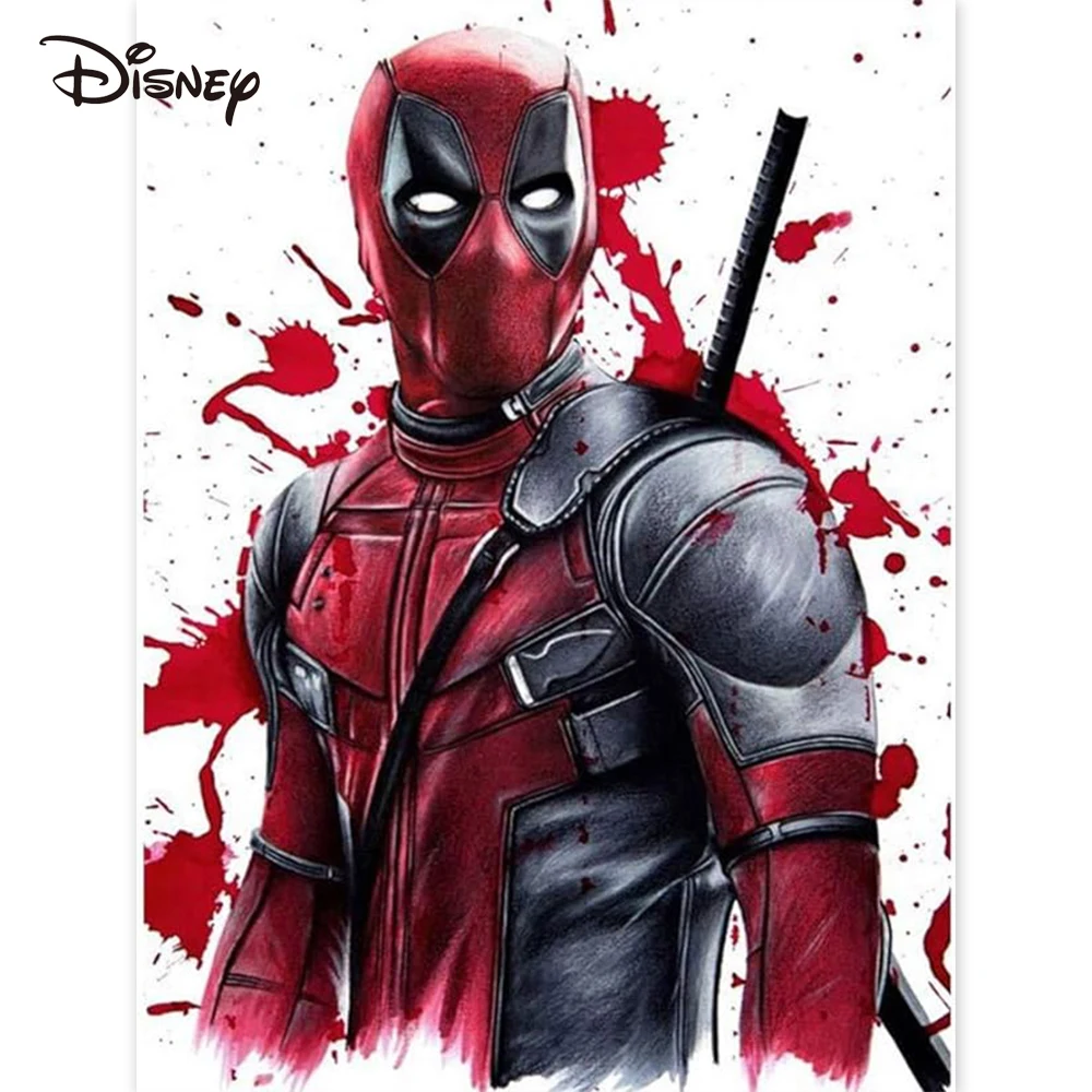 Disney-pintura-por-n-meros-de-Deadpool-con-marco-para-adultos-Kit-de ...