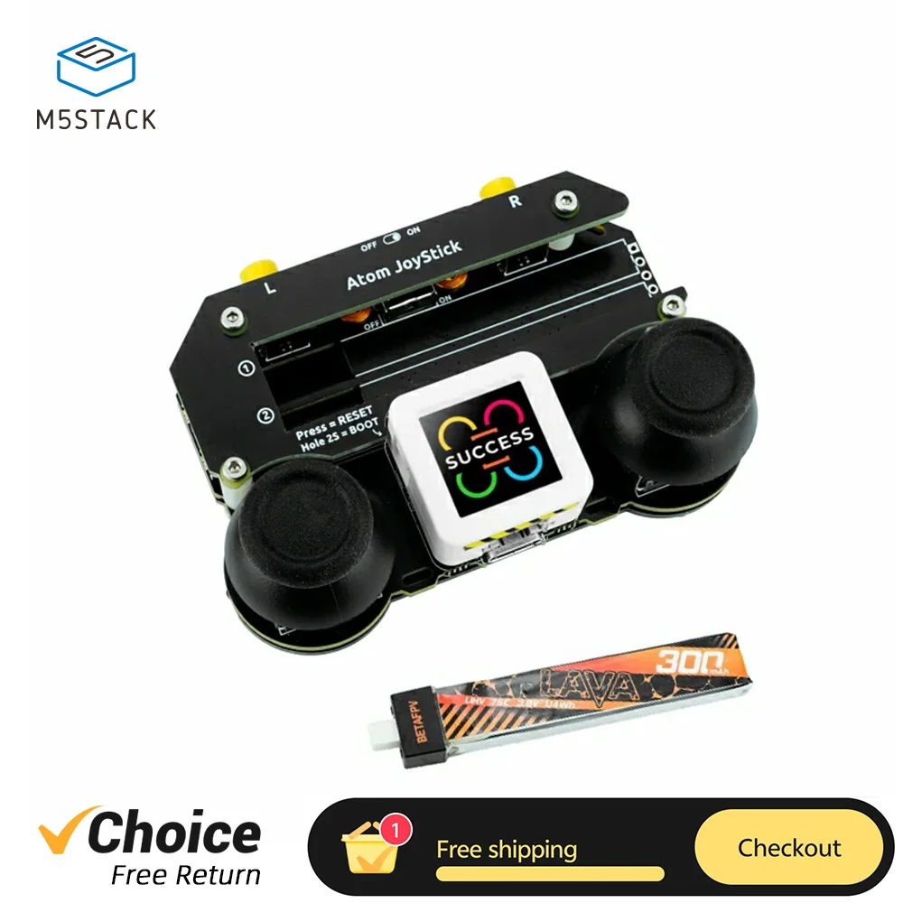 M5STACK-Atom-JoyStick-Programmable-Dual-joystick-Remote-Controller-For-Stamp-Fly-Drone ...