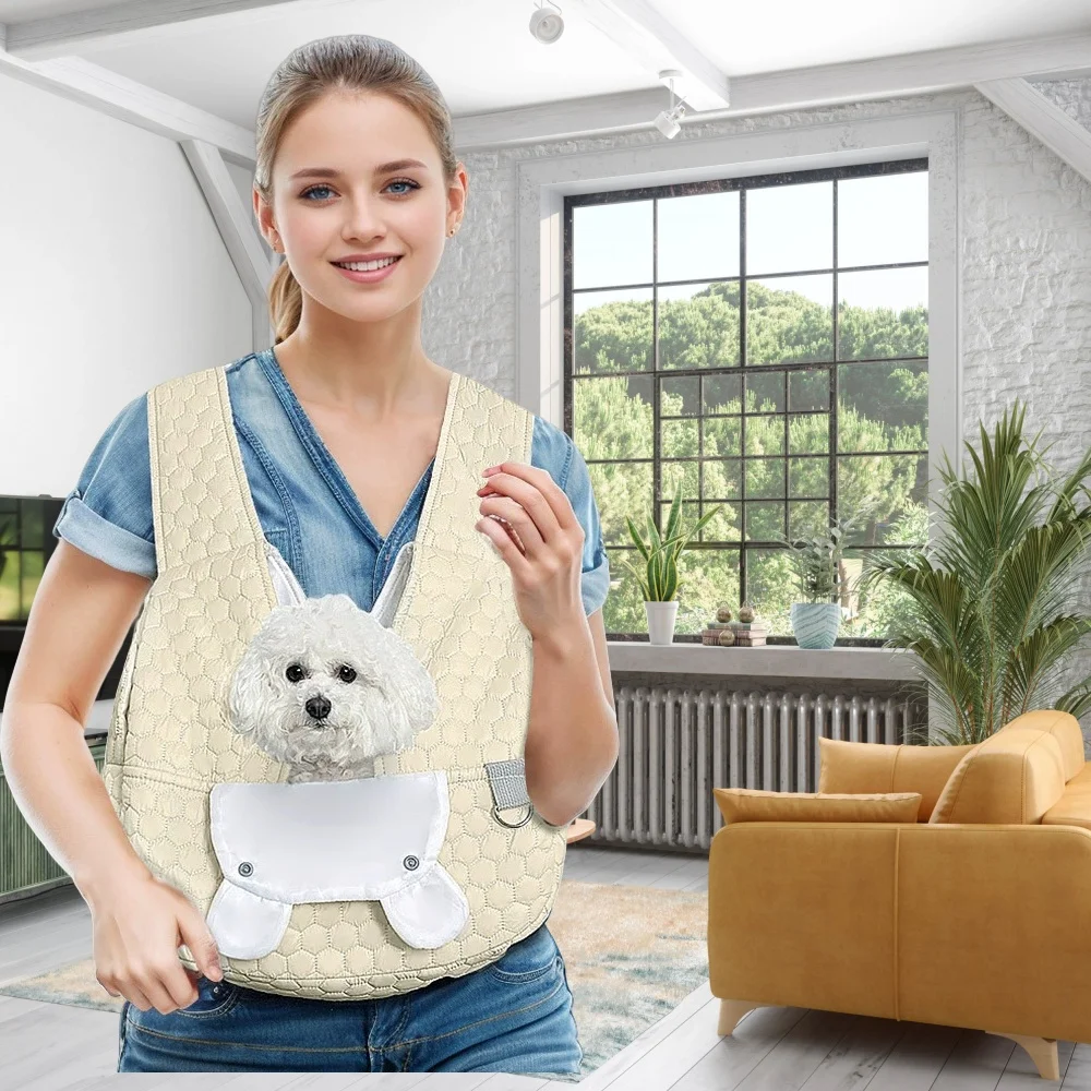 Pet Backpack Portable Backpack Travel Pet Chest Bag Cat Dog Carrier ...