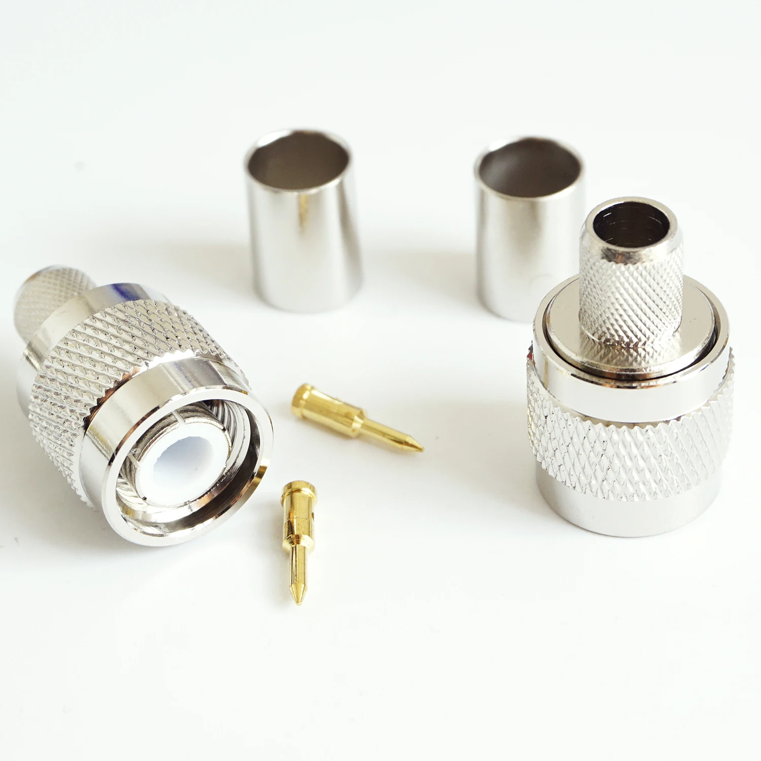 RF Coax Connector Socket TNC Male Crimp for RG5 RG6 LMR300 RG304 5D FB ...