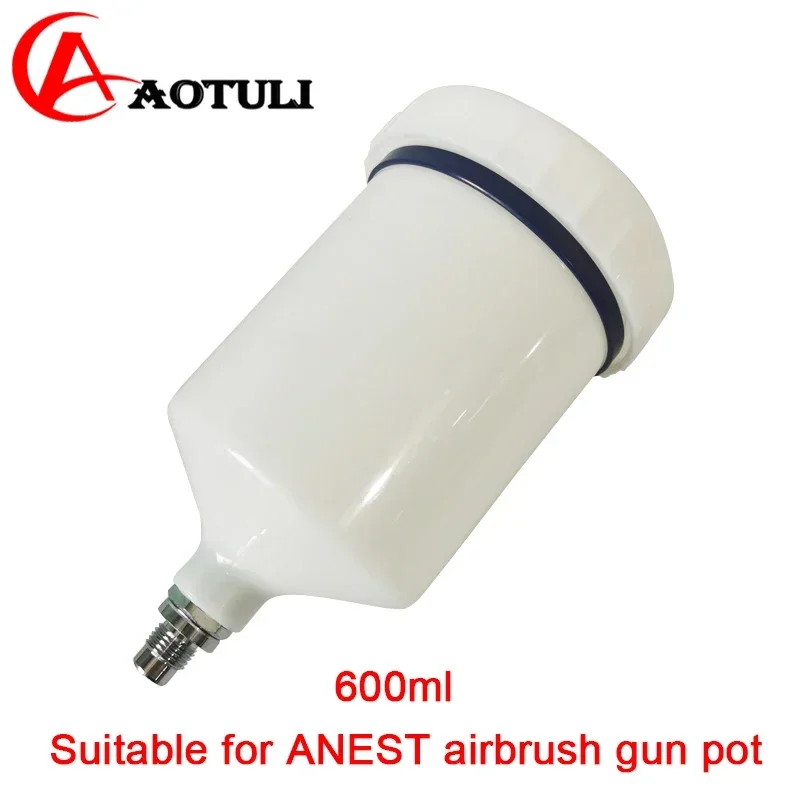 For Japan ANEST IWATA Spray Gun Pot Plastic Pot On Pot 600ML White ...