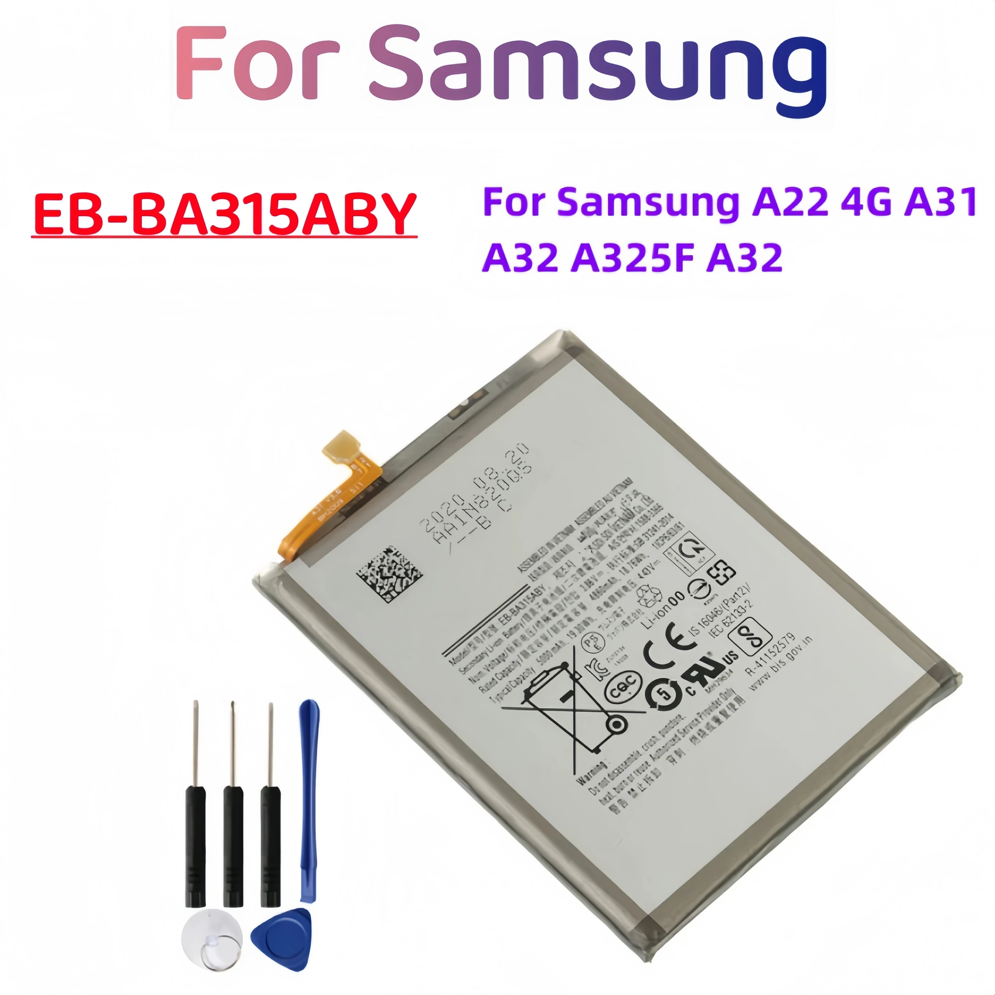 Battery EB-BA315ABY For Samsung Galaxy A31 2020 Edition SM-A315F/DS SM ...
