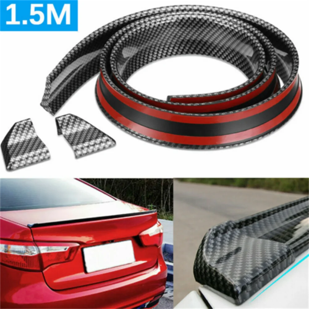 Universal Roof Spoiler 1.5M Car-Styling 5D Carbon Rubber Tail Spoiler ...