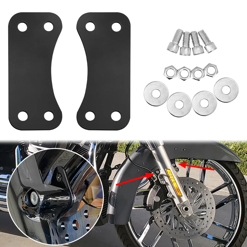Motorcycle-Accessories-21-Front-Wheel-Fender-Lift-Brackets-Relocation ...