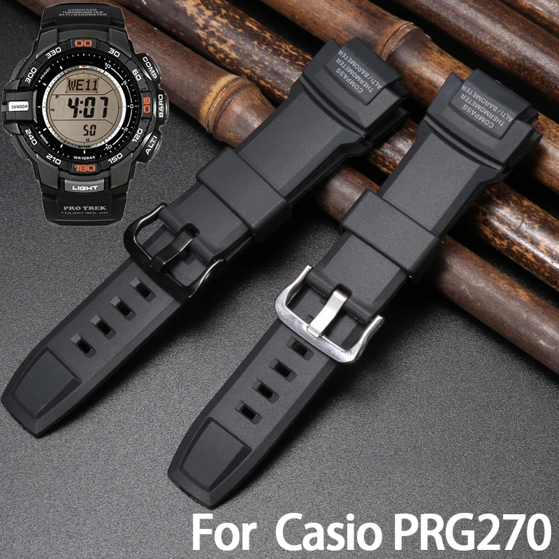 Watch-Accessories-Suitable-For-Casio-Protrek-PRG-270-Prg-270-Mens-Watch ...