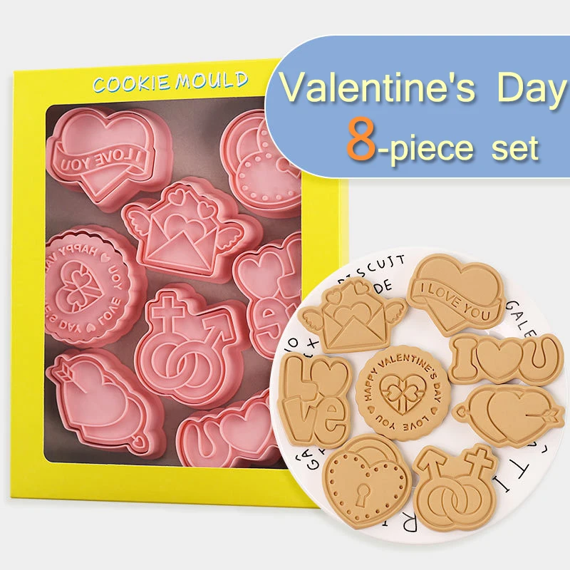 8-Pieces-Valentine-s-Day-Biscuit-Mold-LOVE-Envelope-Shape-Sandwich ...