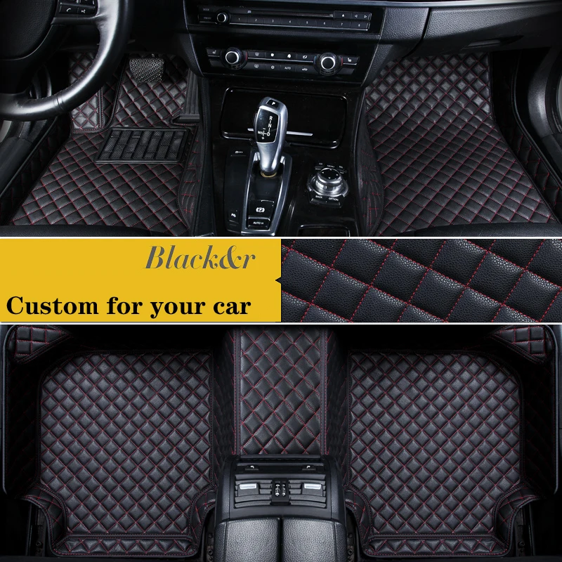 Personalizado-imperme-vel-couro-Car-Floor-Mat-Tapetes-do-tapete-Auto ...