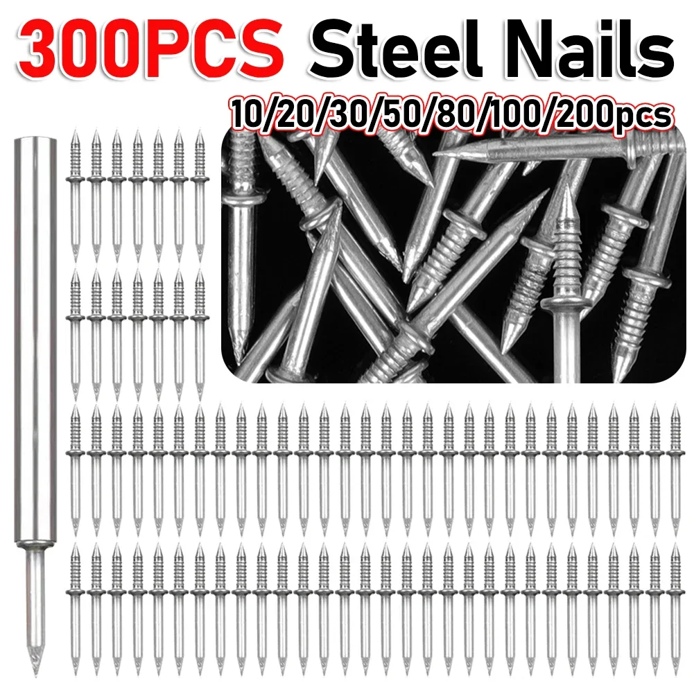 300-10pcs-Double-Head-Nails-Anti-Rust-Double-Head-Seamless-Thread-Nail ...