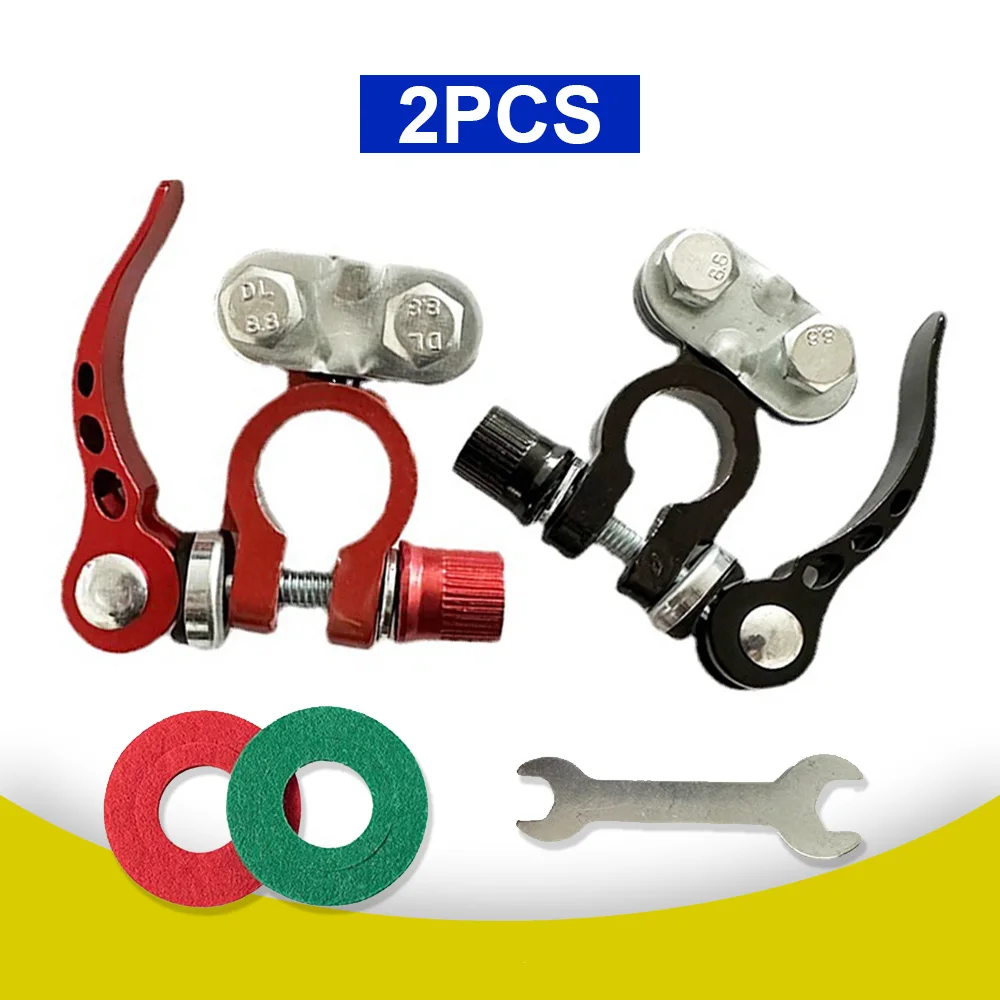 1-Pair-Car-Battery-Terminal-Top-Post-Connectors-Quick-Release ...