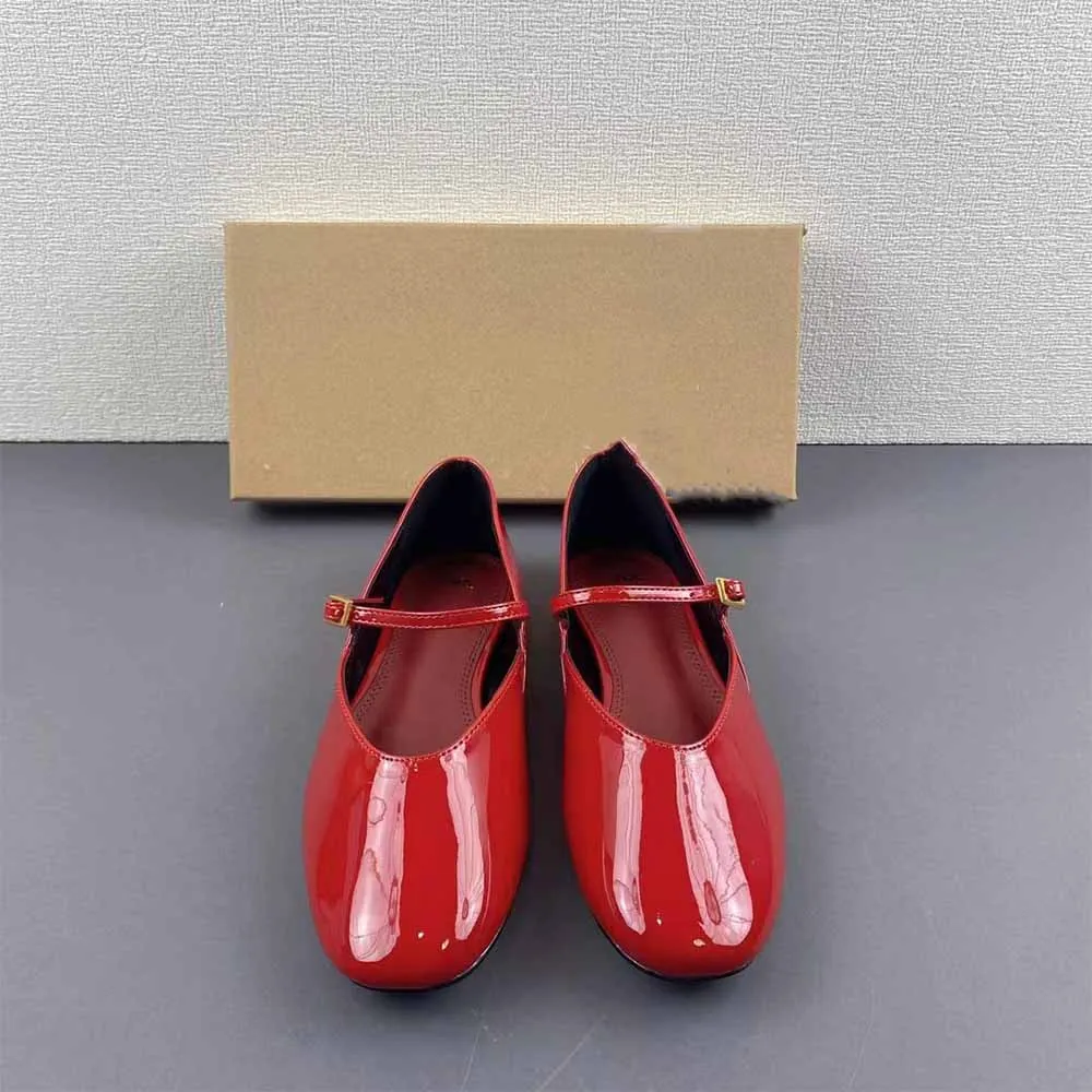 Women-s-2024-summer-new-big-red-patent-leather-flat-ballet-shoes-women ...
