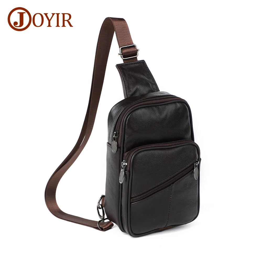 JOYIR-Genuine-Cowhide-Leather-Men-Chest-Pack-Trendy-Casual-Shoulder ...