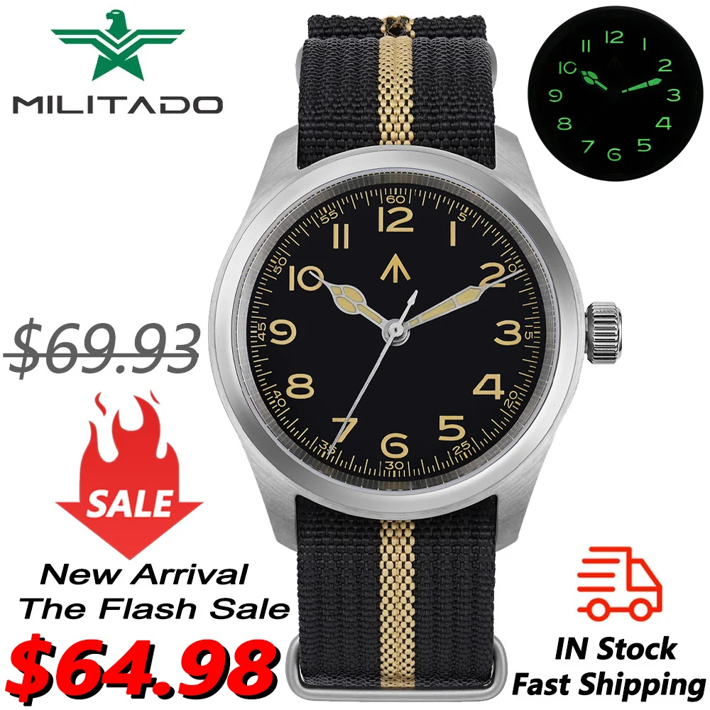 Reloj-Militado-ML08-Vintage-VH31-movimiento-de-cuarzo-reloj-de-pulsera ...